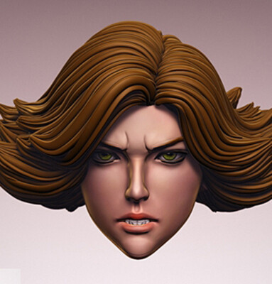 Meryl Silverburgh Metal Gear C 1:18 scale custom unpainted Head 3.75 ...