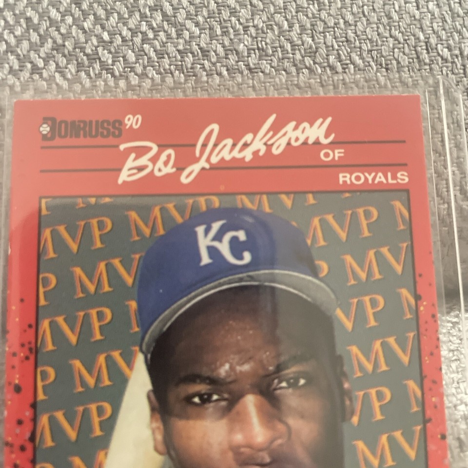 RARE 1990 Donruss BO JACKSON BC-1 MVP Error Card Miscut | eBay