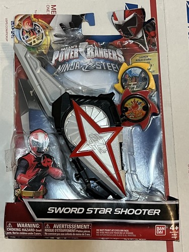 Power Rangers Ninja Steel Sword Star Shooter With Ninja Stars Role Play ...