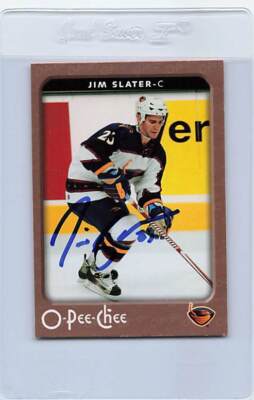 2006/07 OPC #24 Jim Slater Thrashers Signed Auto *H5364 | eBay