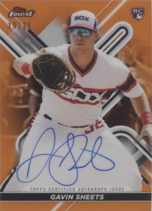 2022 Topps Finest - Finest Autographs Gavin Sheets #FA-GS Orange ...