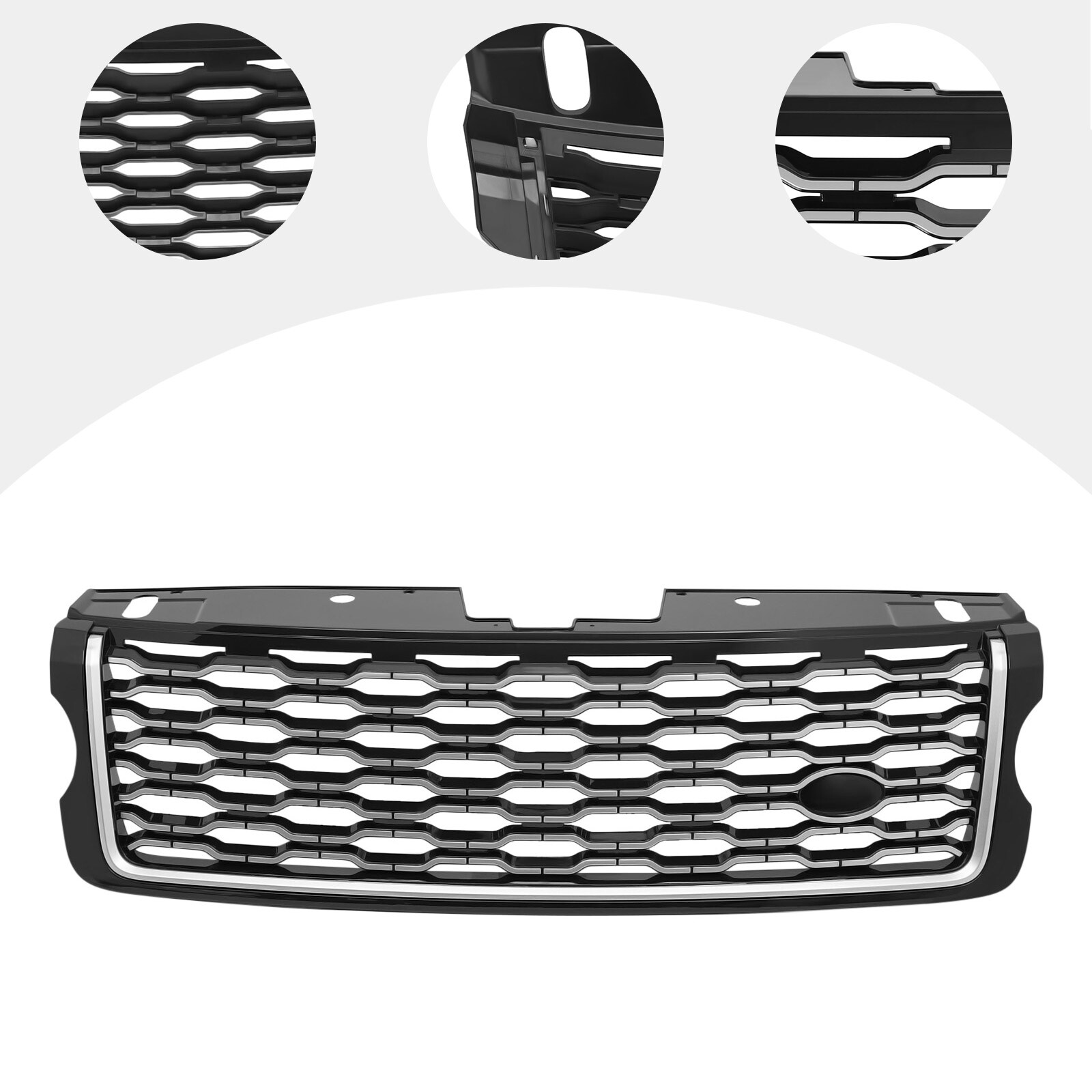 Front Bumper Upper Grille Black For Land Rover 2013-2017 Range Rover ...