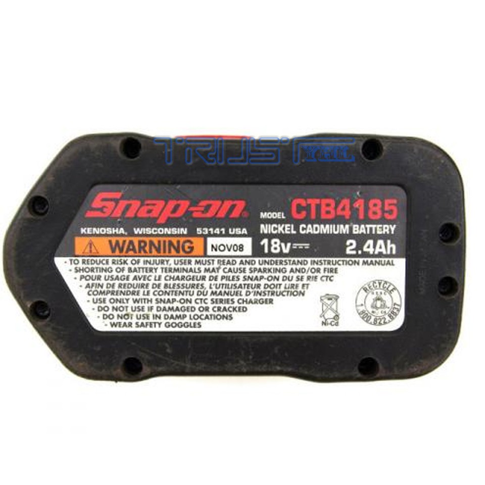 SNAP-ON CTB4185 CTB4187 Battery 18 volt NiCad Rebuild Service 2000mah 2 ...