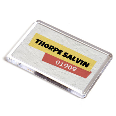 FRIDGE MAGNET - Thorpe Salvin 01909 - UK STD Telephone Dialling Code ...