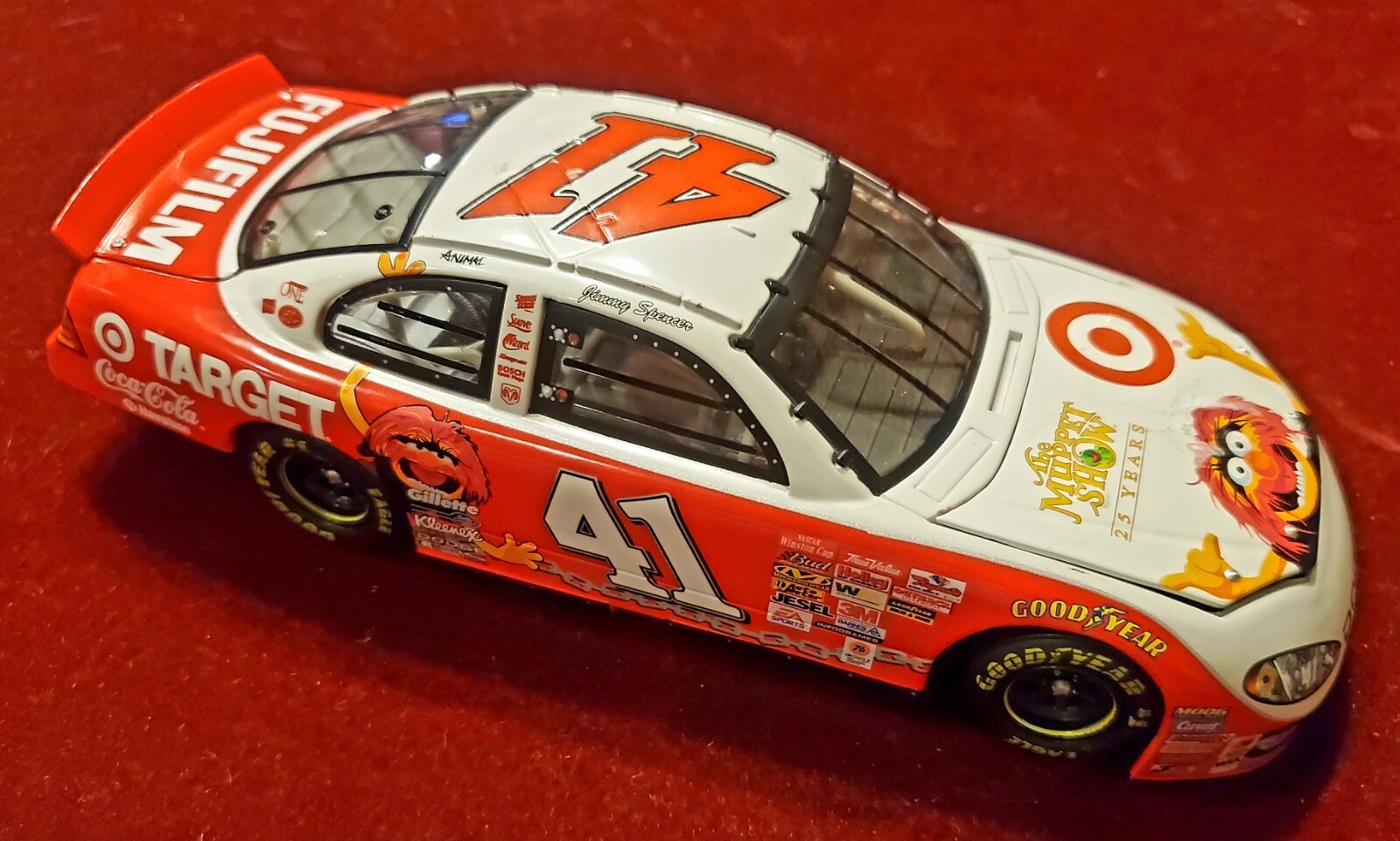 2002 JIMMY SPENCER # 41 NASCAR 1/24 SCALE NIB TARGET ACTION Muppet 25th ...
