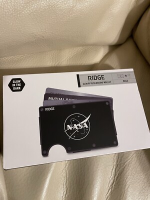 Ridge Slim RFID Blocking Wallet NASA Glow In The Dark With Cash Strap ...