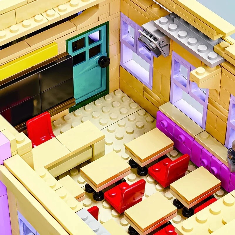 MOC Simpsons Springfield Elementary School Modular Building Blocks Set ...