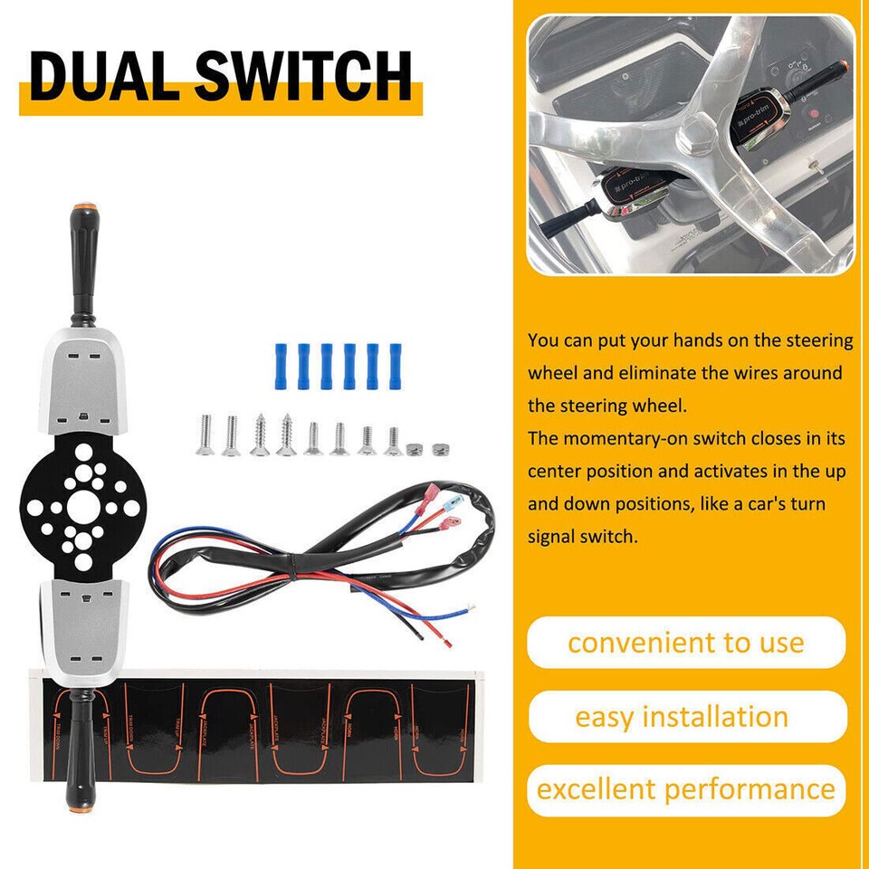 For PT2000-1P Seastar Hydraulic Pro Blinker Trim Jack Plate Dual ...