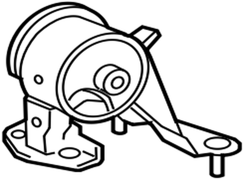 12371-31111 Toyota Insulator, engine mounting, rear 1237131111, New ...