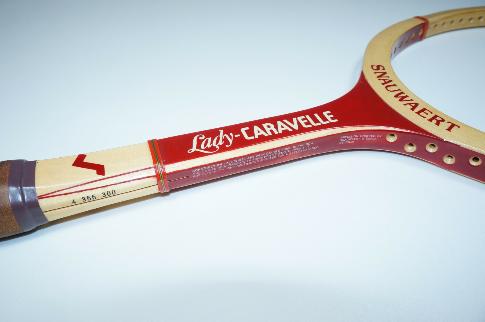 NEW SNAUWAERT LADY CARAVELLE WOOD VINTAGE TENNIS RACKET 4 1/2 LM4 EU4 ...