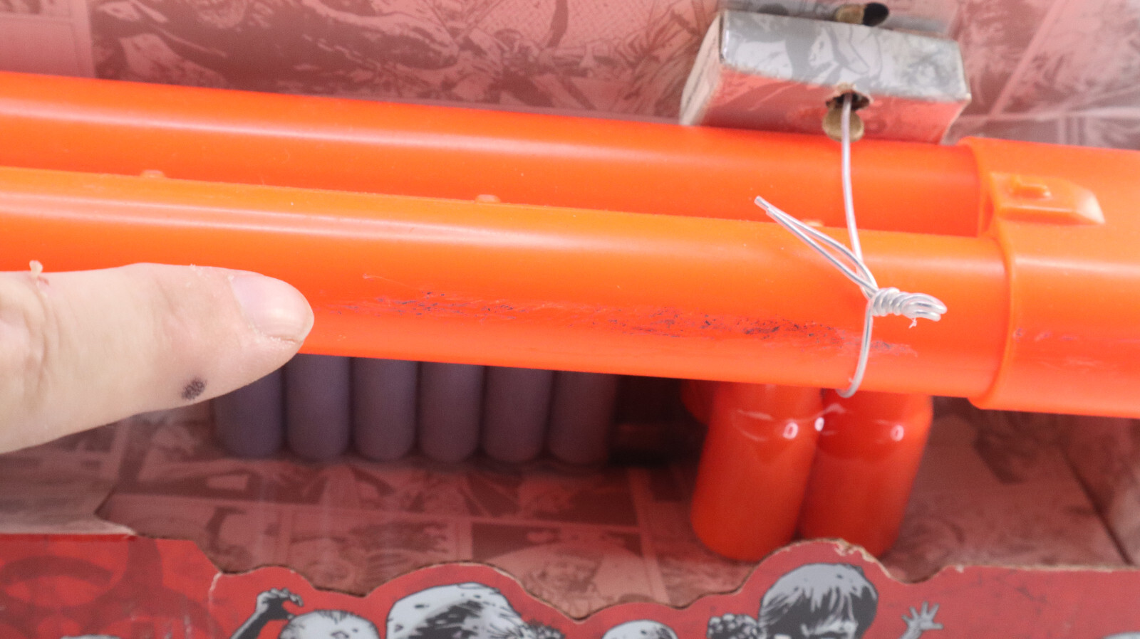 The Walking Dead Rick's Shotgun Buzz Bee Toys Double Barrel Dart Air ...