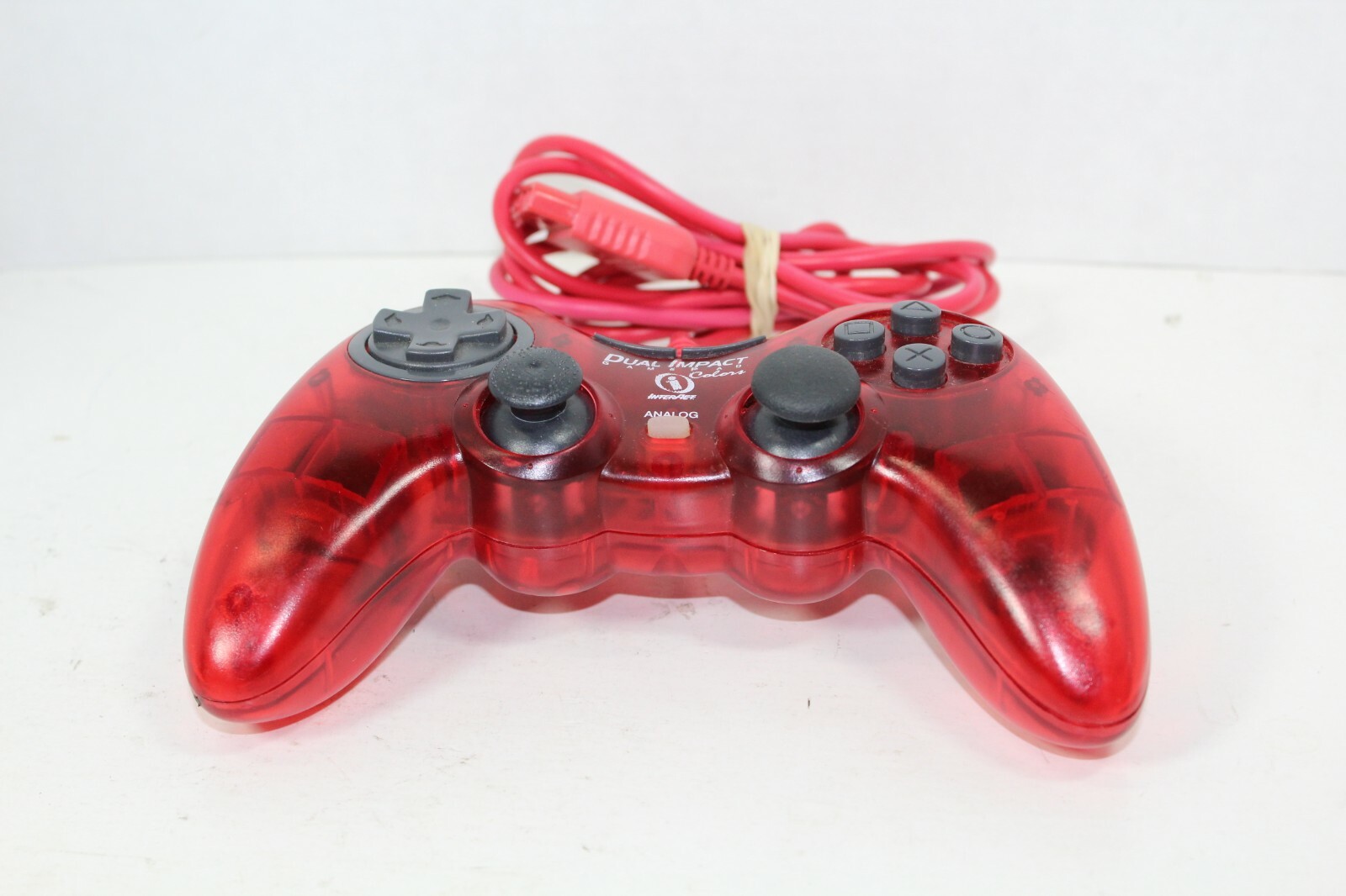 Interact Dual Impact Game Pad Sony PlayStation 2 PS2 Controller Red | eBay