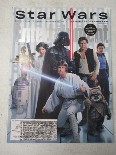 ENTERTAINMENT WEEKLY MAGAZINE DEC 2019 STAR WARS RISE OF SKYWALKER ...