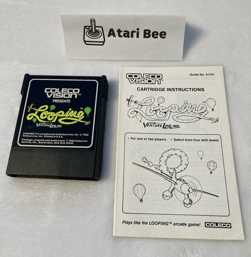 TESTED Looping Colecovision, 1983 Cartridge W/ Manual - Video | eBay