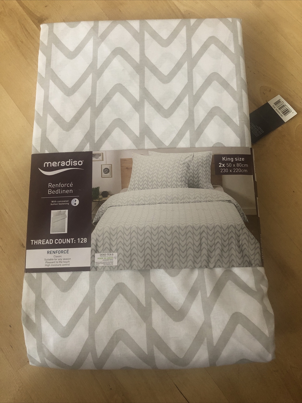 Meradiso Renforce Bed Linen Duvet Set Kingsize 230x220cm 128 Thread ...