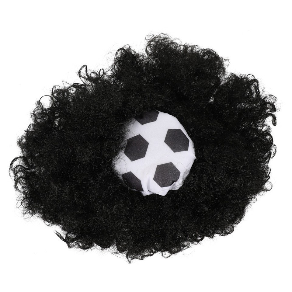 Funny Football Curly Wig 70' Disco Theme Cosplay Wig Party Cosplay Wig ...