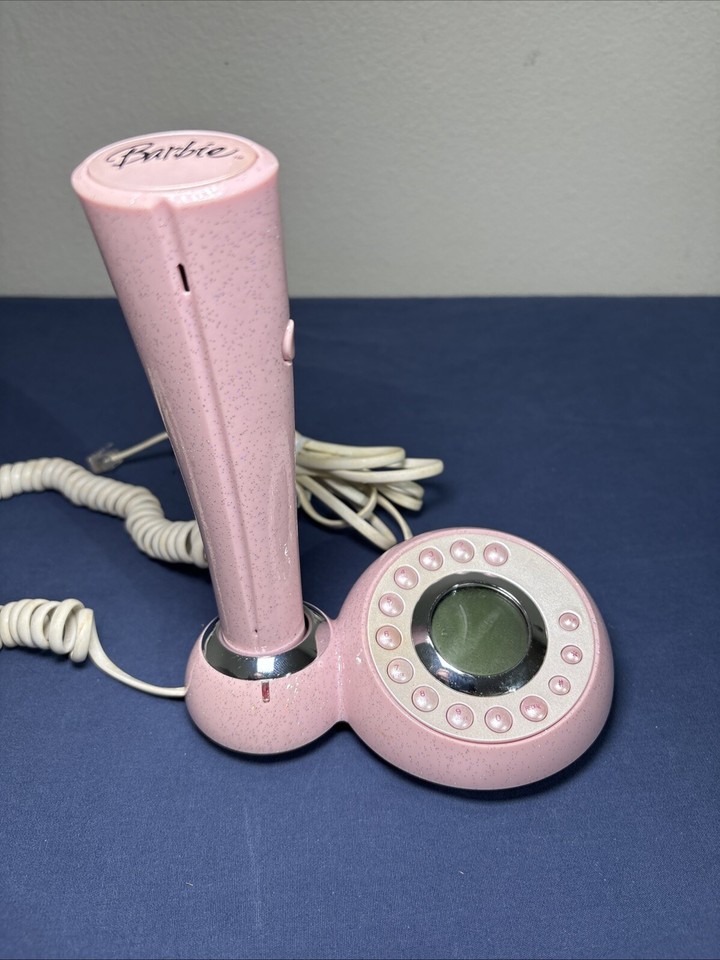Vintage 2005 Mattel Barbie Pink Landline Phone - Read Description. | eBay