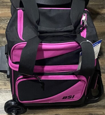 Pyramid Path Rising Pearl Bowling Ball - Black/Hot Pink With BSI Roller ...