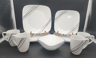 Corelle Ultra Sketch 15-Piece Dinnerware Set, DINNER & SALAD PLATES ...