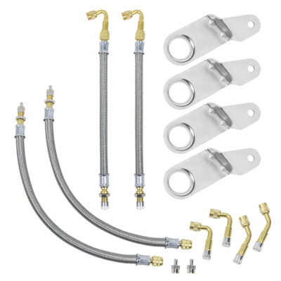 4pcs Valve Stem Extension Dually Tire Kit+ 6 Pieces Valve Stem ...