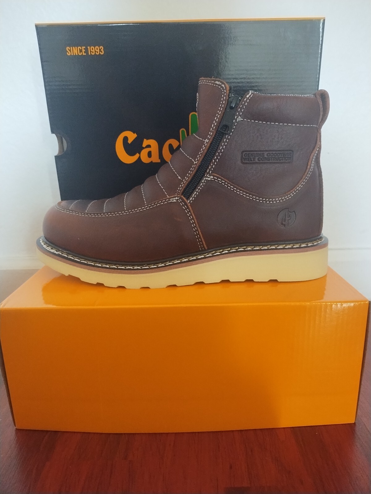 Cactus work boots for men 6062M Brown | eBay