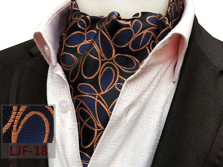 Cravat Purple Blue Black Orange White Red Silk 100% Wedding Necktie ...