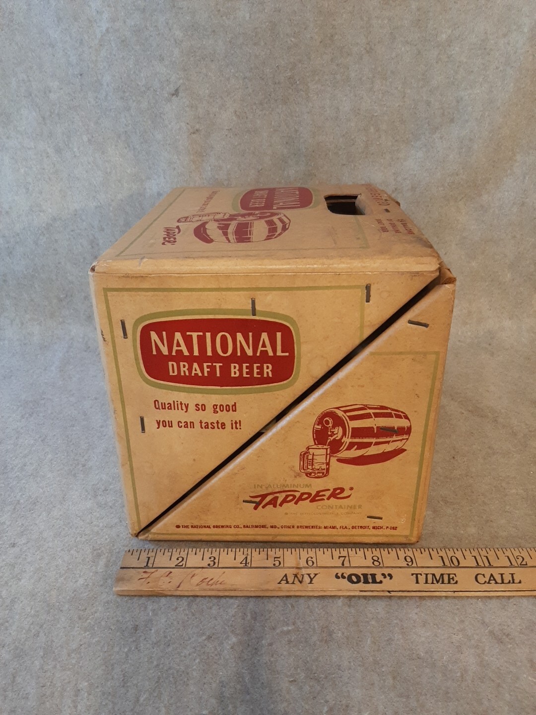 Vintage National Draft Beer Box & Can National Bohemian Baltimore MD ...