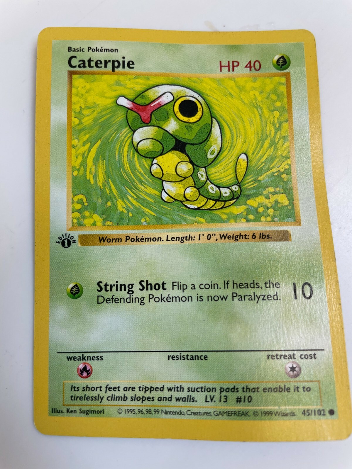 1999 Original Caterpie Pokemon Card | eBay