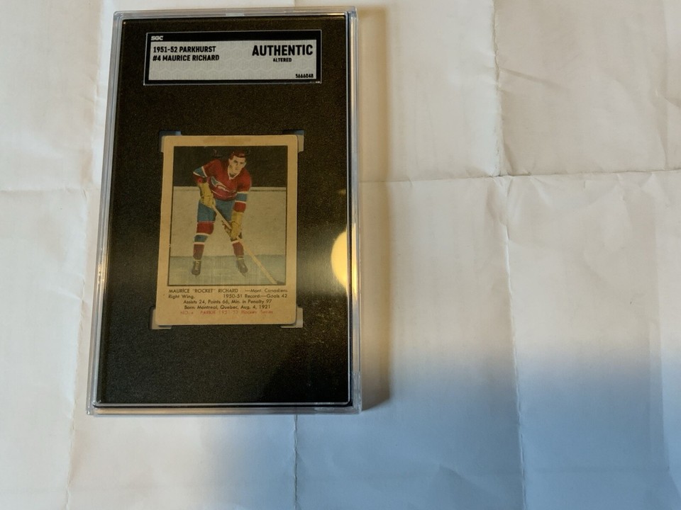 1951-52 Parkhurst Maurice Richard Rookie Card | eBay