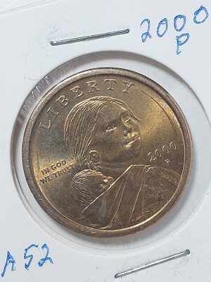 2000-P Sacagawea Dollar Small Gouge On Eagles' Wing On Reverse Fine ...