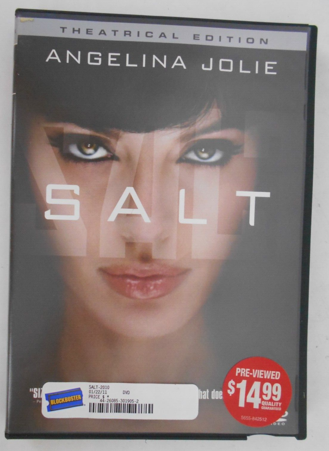 Salt DVD Theatrical Edition VERY GOOD | eBay