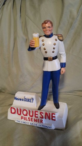 Duquesne Pilsener "Have a Duke" Bar Statue Chalkware Advertising ...