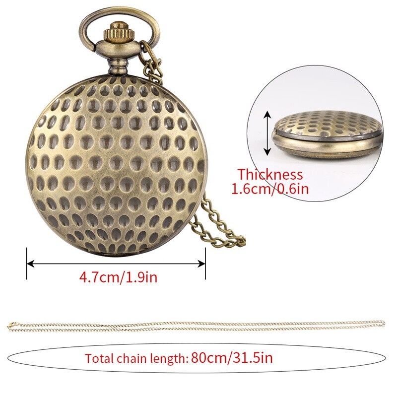 Various Ball Series Pocket Watch Basketball Soccer Golf Baseball Rugby ...