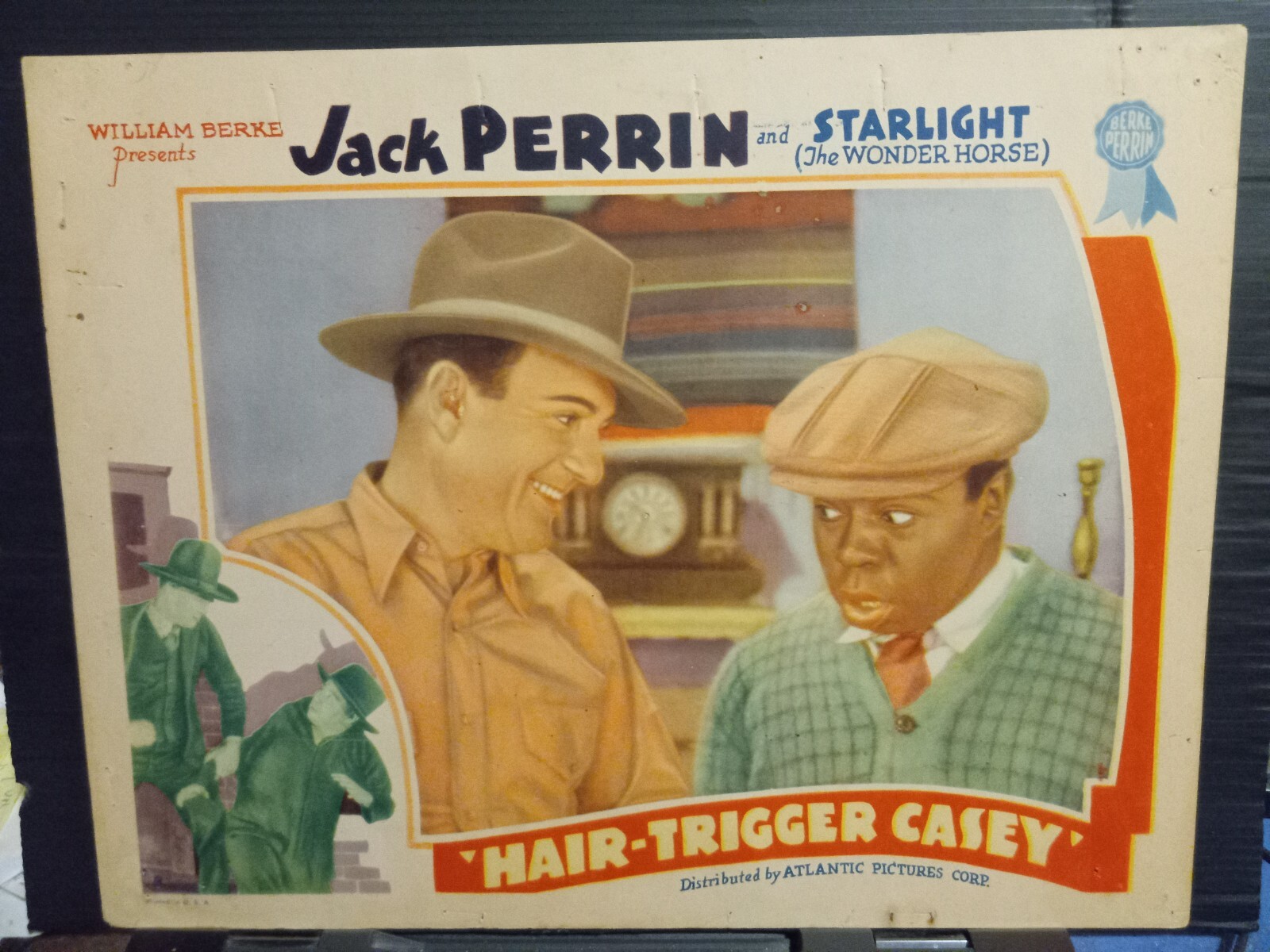 Lobby Card 1936 HAIR-TRIGGER CASEY Jack Perrin Fred Snowflake Toones CU ...