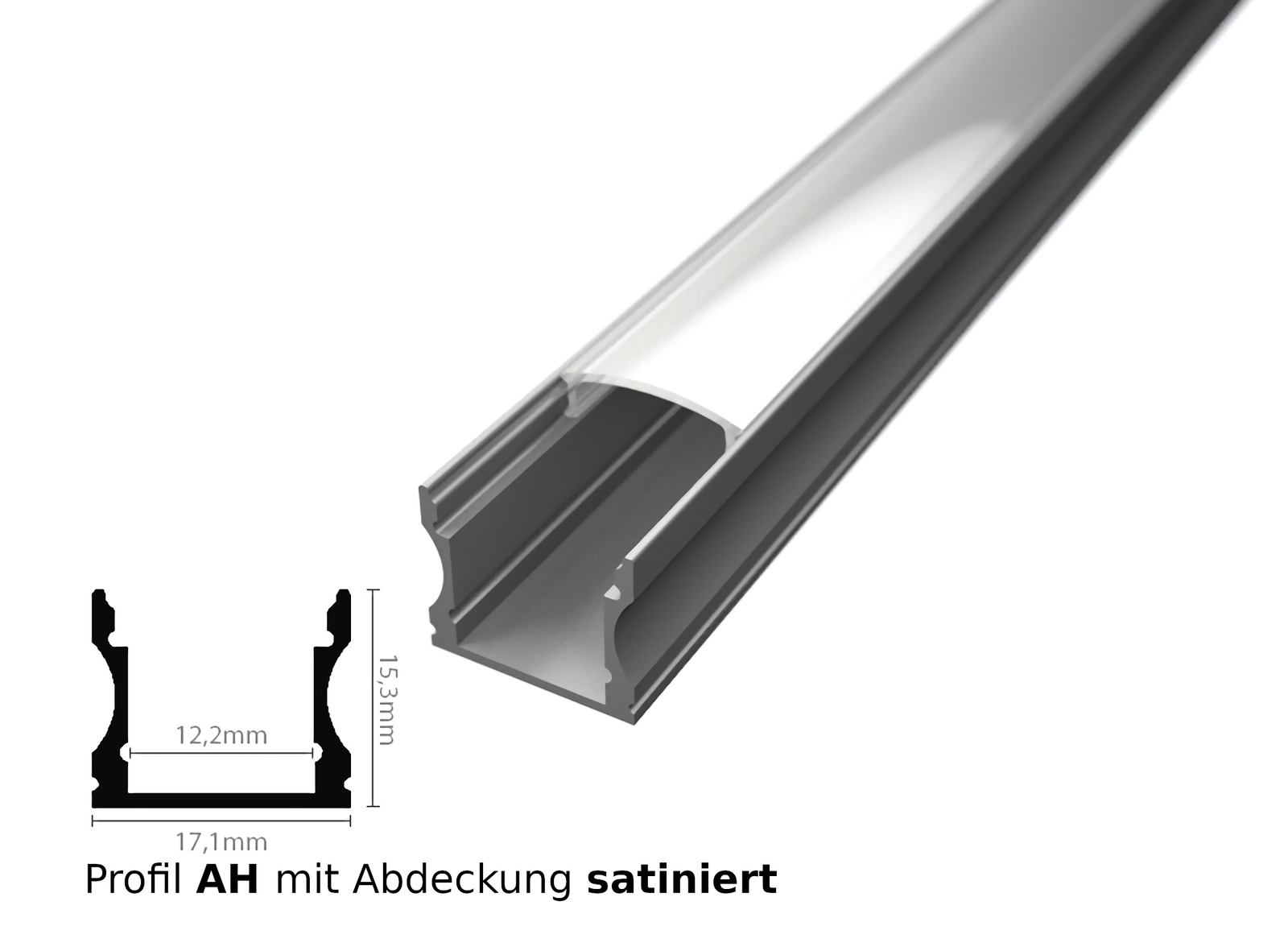 LED aluminum profile aluminum profile aluminum rail strip light 2m for ...