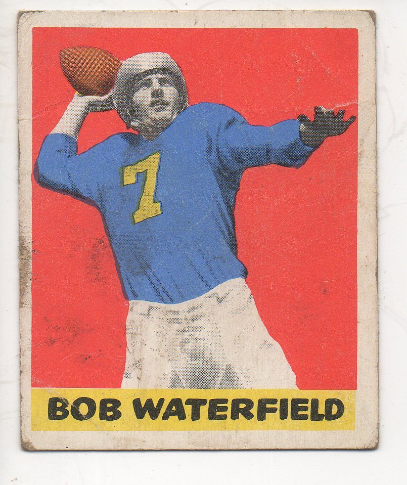 1948 Leaf Football Card #26 Bob Waterfield-Los Angeles Rams G-Vg Card ...