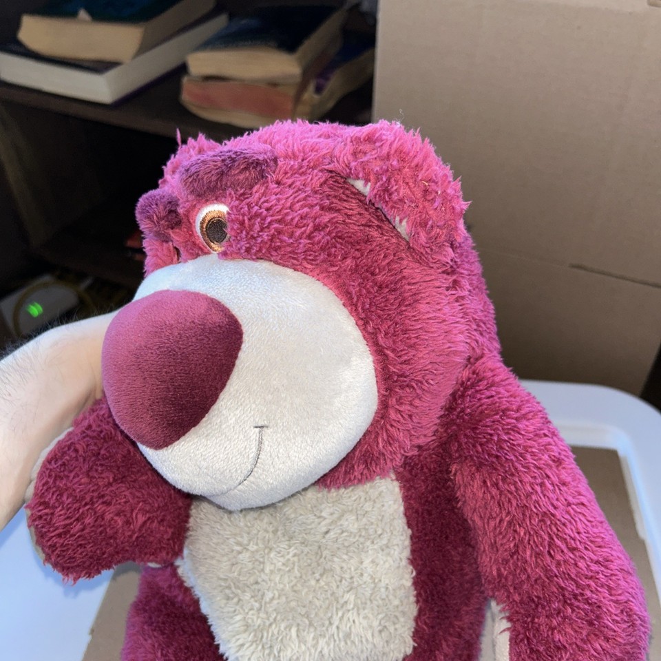 Lotso Huggin Bear Plush Magenta Pink Toy Story 3 Disney Store Pixar 15 ...
