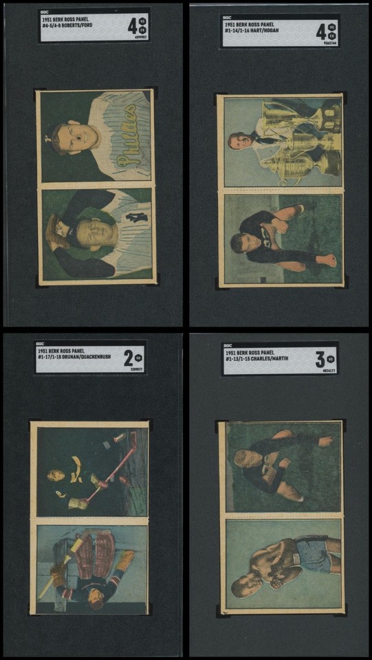 1951 BERK ROSS COMPLETE SET SGC GRADED 36 INTACT PANELS HIT PARADE OF ...