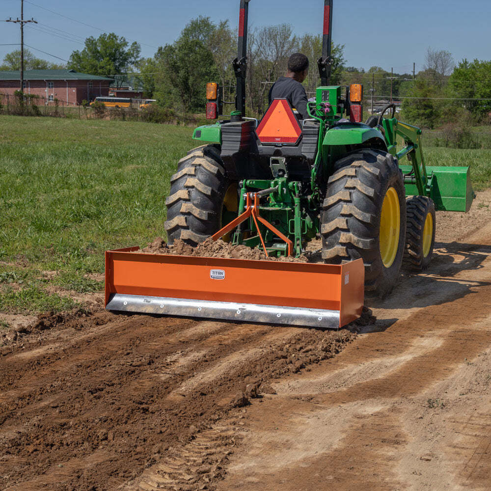 Titan Attachments 3 Point 7FT Rear Box Blade Scraper Grader, Cat 0 and ...