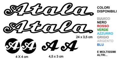KIT Adesivi Atala sticker decals Bicicletta Bike Vintage Alta Qualità ...