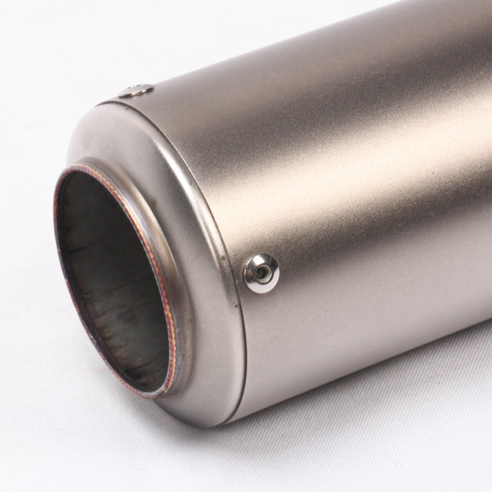 38 - 51mm Exhaust Universal Motorcycle Round Tail Muffler without DB ...