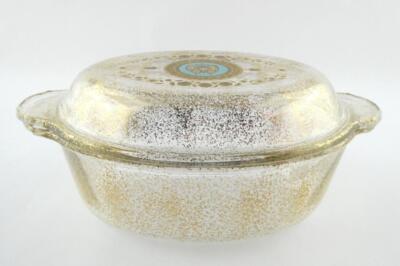 Georges Briard Embassy Covered Glass Casserole Dish with Butterfly | eBay