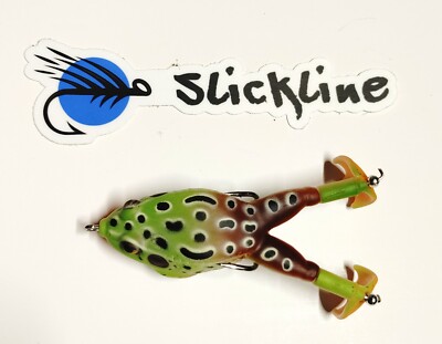 Whopper Plopper Style 90mm Frog Rubber Top Water Prop Fishing Lure - 5 ...