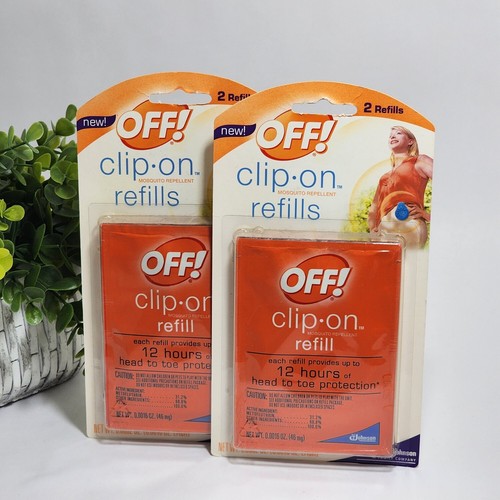Off! Clip-On Mosquito Insect Repellent Refills - 2 Boxes with 2 Refills ...
