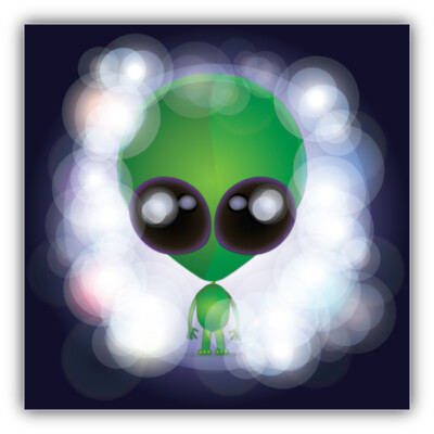 Alien Head Car Bumper Sticker Decal | eBay