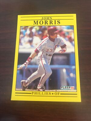 1991 Fleer Update John Morris RC Rookie #U-109 Philadelphia Phillies NM ...