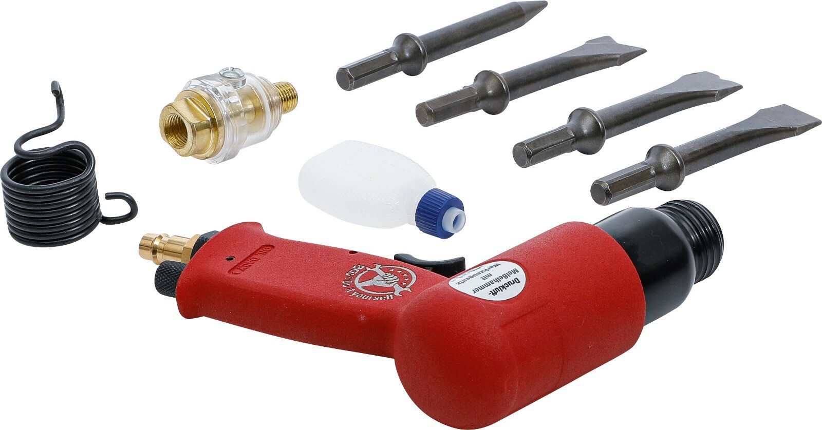 BGS Druckluft-Meisselhammer-Satz diverse Meissel 8-tlg im Koffer Hammer ...