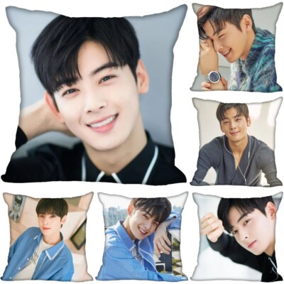 Cha EunWoo Pillowcase Photo Print Birthday Custom Bed Pillow Astro Boy ...