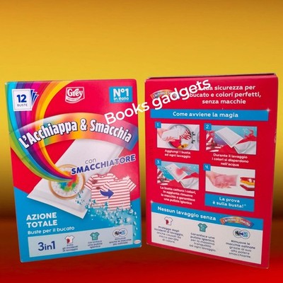 7 pz Grey (84 Bustine per Lavatrice) L'acchiappa & Smacchia con Smacchiatore | eBay