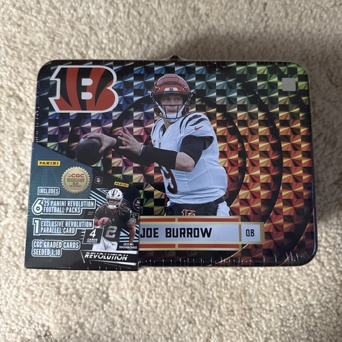 2025 Panini Revolution Joe Burrow Lunch box Tin Factory Seal New In ...